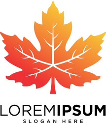 Maple leaf with red triangles texture tree Vector Image