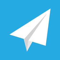 Flight paper plane logo icon Royalty Free Vector Image