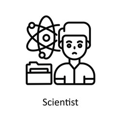 Lab outline icon design medi Royalty Free Vector Image