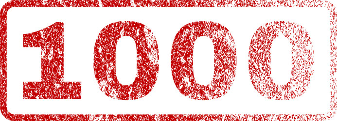 1000 rubber stamp Royalty Free Vector Image - VectorStock