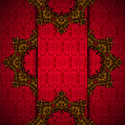 Royal golden frame menu card Royalty Free Vector Image