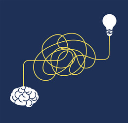 Confused process chaos line symbol tangled Vector Image