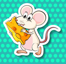 Little mouse with brown fur Royalty Free Vector Image