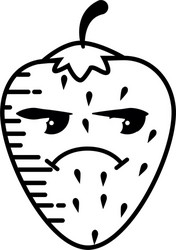 Fruit Uncolored Food Vector Images (over 120)