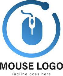 Computer logo template design logo Royalty Free Vector Image