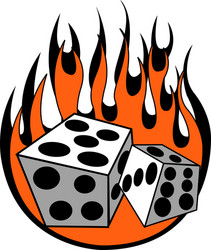 Dice Flames Vector Images (over 140)