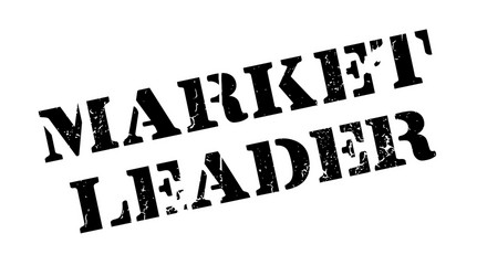Market leader rubber stamp Royalty Free Vector Image