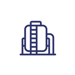 Tank industrial storage icon on white Royalty Free Vector
