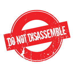 Do not disassemble rubber stamp Royalty Free Vector Image