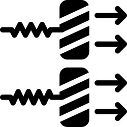 Tesla coil Royalty Free Vector Image - VectorStock