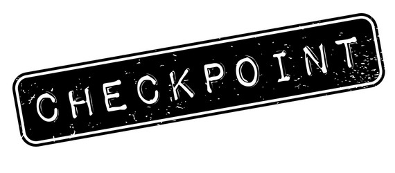Checkpoint rubber stamp Royalty Free Vector Image