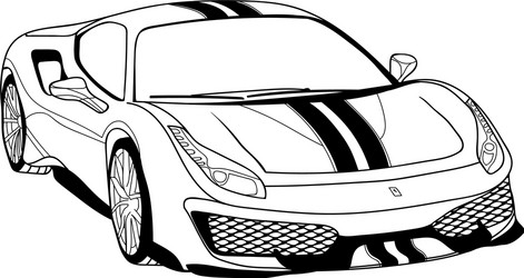 Ferrari Laferrari Coloring Pages