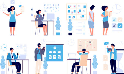 Business achievement time management safety Vector Image