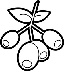 Fruit Uncolored Vector Images (over 140)