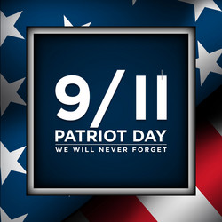 Patriot day background design Royalty Free Vector Image