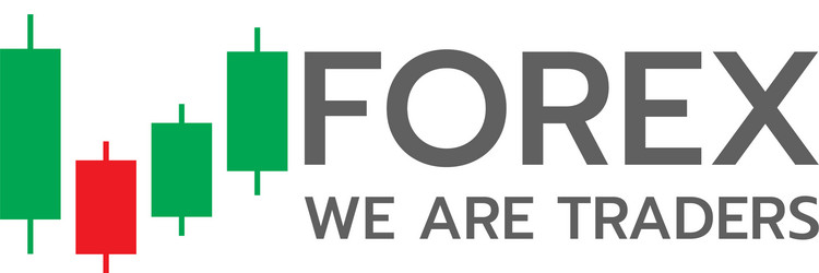 Logo candlestick trading chart analyzing in forex Vector Image