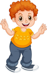 Little boy coughing on white background Royalty Free Vector