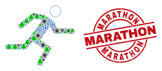 Seals Marathon Stamp Vector Images (over 140)