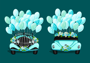 Wedding car Royalty Free Vector Image - VectorStock