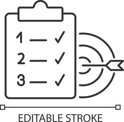 Set clear goals concept icon Royalty Free Vector Image