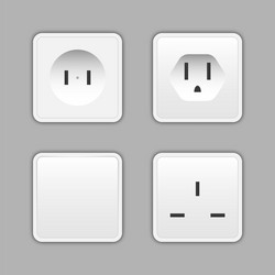 Different power switches Royalty Free Vector Image