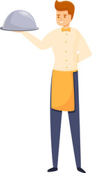 French butler icon cartoon style Royalty Free Vector Image