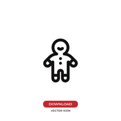 Gingerbread Man Black and White Vector Images (over 2,700)