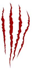 Slash cut scratches realistic monster claw marks Vector Image