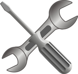 Tools repair icon cartoon style Royalty Free Vector Image