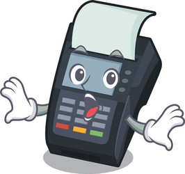 With menu edc machine in cartoon shape Royalty Free Vector