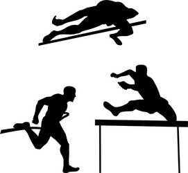Track and Field Silhouettes Vector Images (over 810)