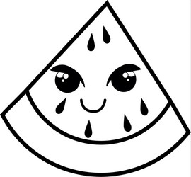 Fruit Uncolored Food Vector Images (over 120)