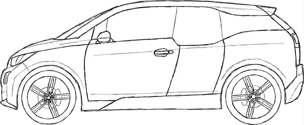 Bmw e34 Royalty Free Vector Image - VectorStock