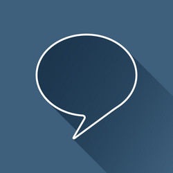 Callout cloud icon eps10 Royalty Free Vector Image