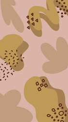 Minimalist abstract nature art shapes collection Vector Image