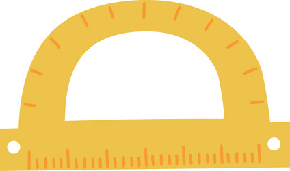 Triangle rule supply school icon Royalty Free Vector Image