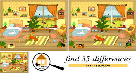 Find 30 differences Royalty Free Vector Image - VectorStock