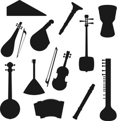 Folk music festival traditional instruments Vector Image