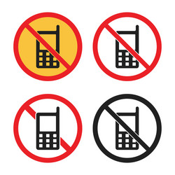 No devices rgb color icon Royalty Free Vector Image