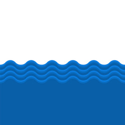 Sea flat Royalty Free Vector Image - VectorStock