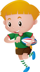 Sad boy sitting alone Royalty Free Vector Image