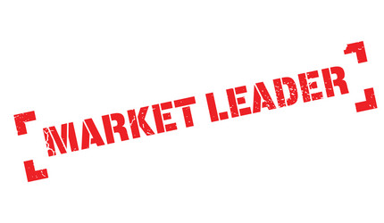 Market leader rubber stamp Royalty Free Vector Image