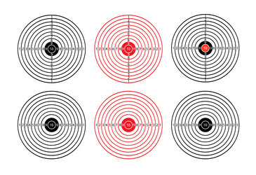 Target with numbers for shooting at a shooting Vector Image