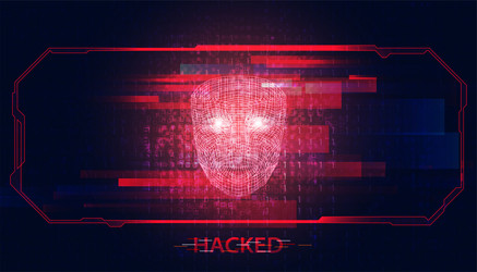 Hacker activity big set hacking computer Vector Image