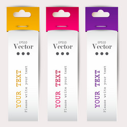 Tabs ui design or tabbed menu website template set