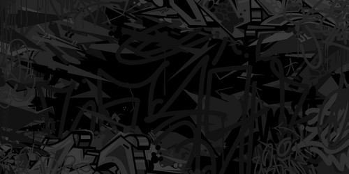 Dark black abstract flat urban street art graffiti
