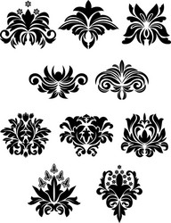 Floral design elements Royalty Free Vector Image