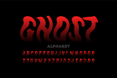 Alphabet Ghost Font Vector Images (over 720)