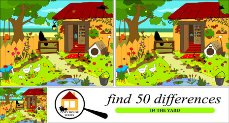 Find 30 differences Royalty Free Vector Image - VectorStock