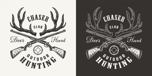 Deer head design element in vintage style Vector Image